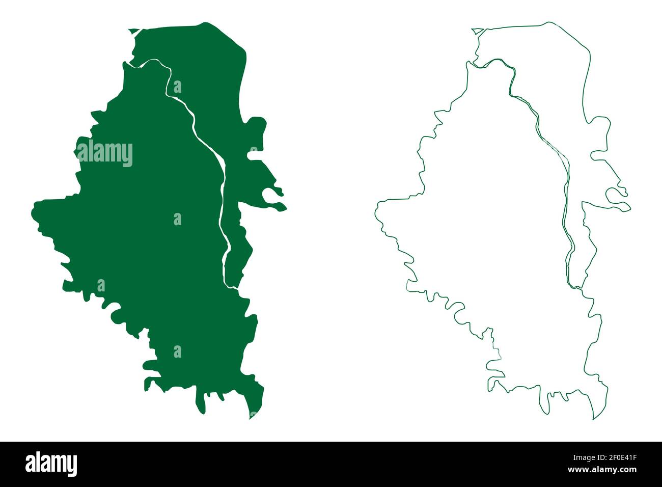 Sheohar district (Bihar State, Tirhut division, Republic of India) map ...