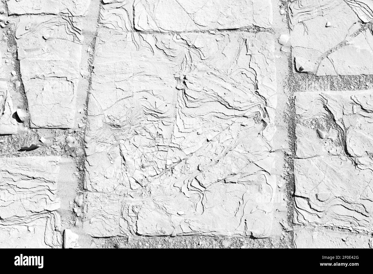 In oman rub al khali old desert and the abstract cracked sand texture ...