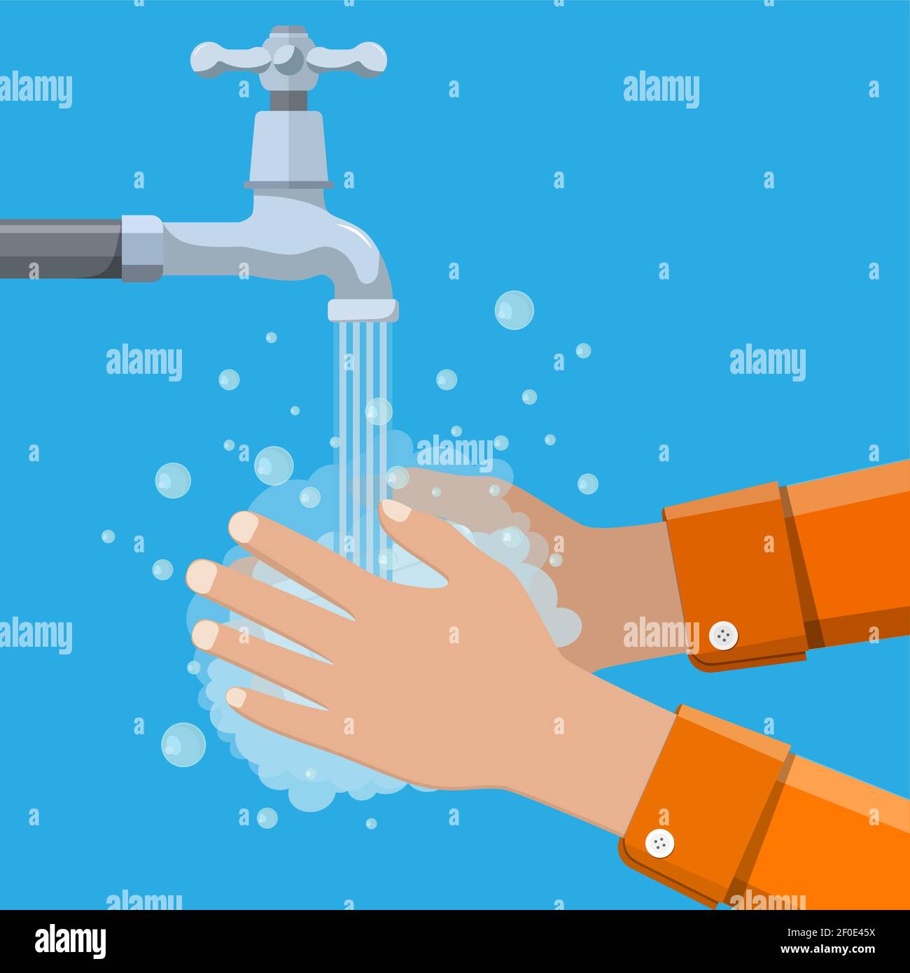 Rubbing hands Stock Vector Images - Alamy