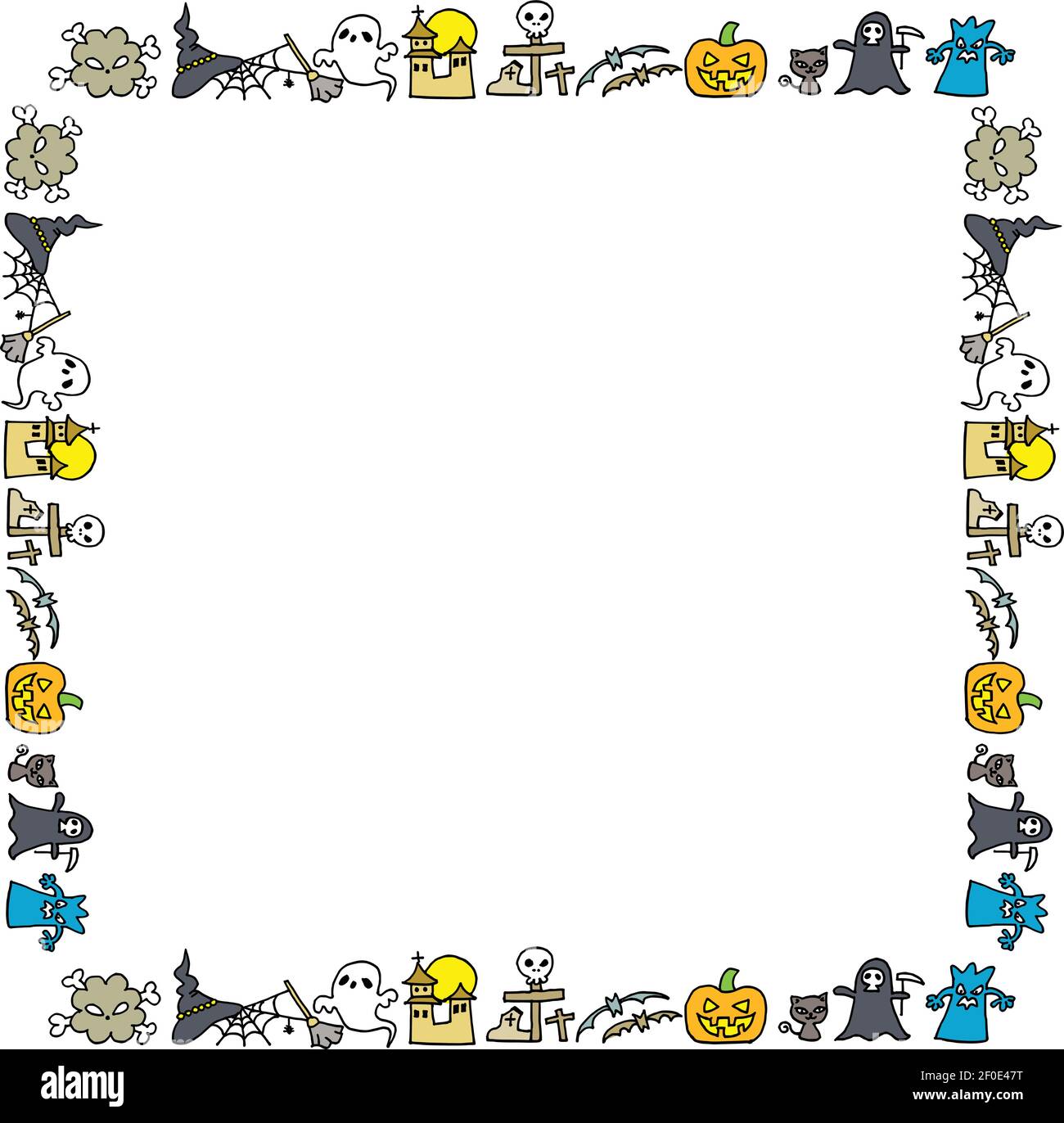 Halloween Border Paper Landscape