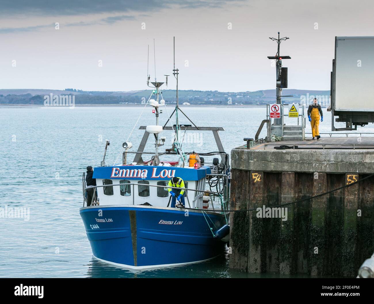 Ballycotton, Cork, Ireland. 07th March, 2021. Fishing boat Emma Lou ...