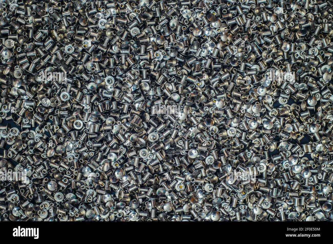 Pile of metal blind rivets Stock Photo - Alamy