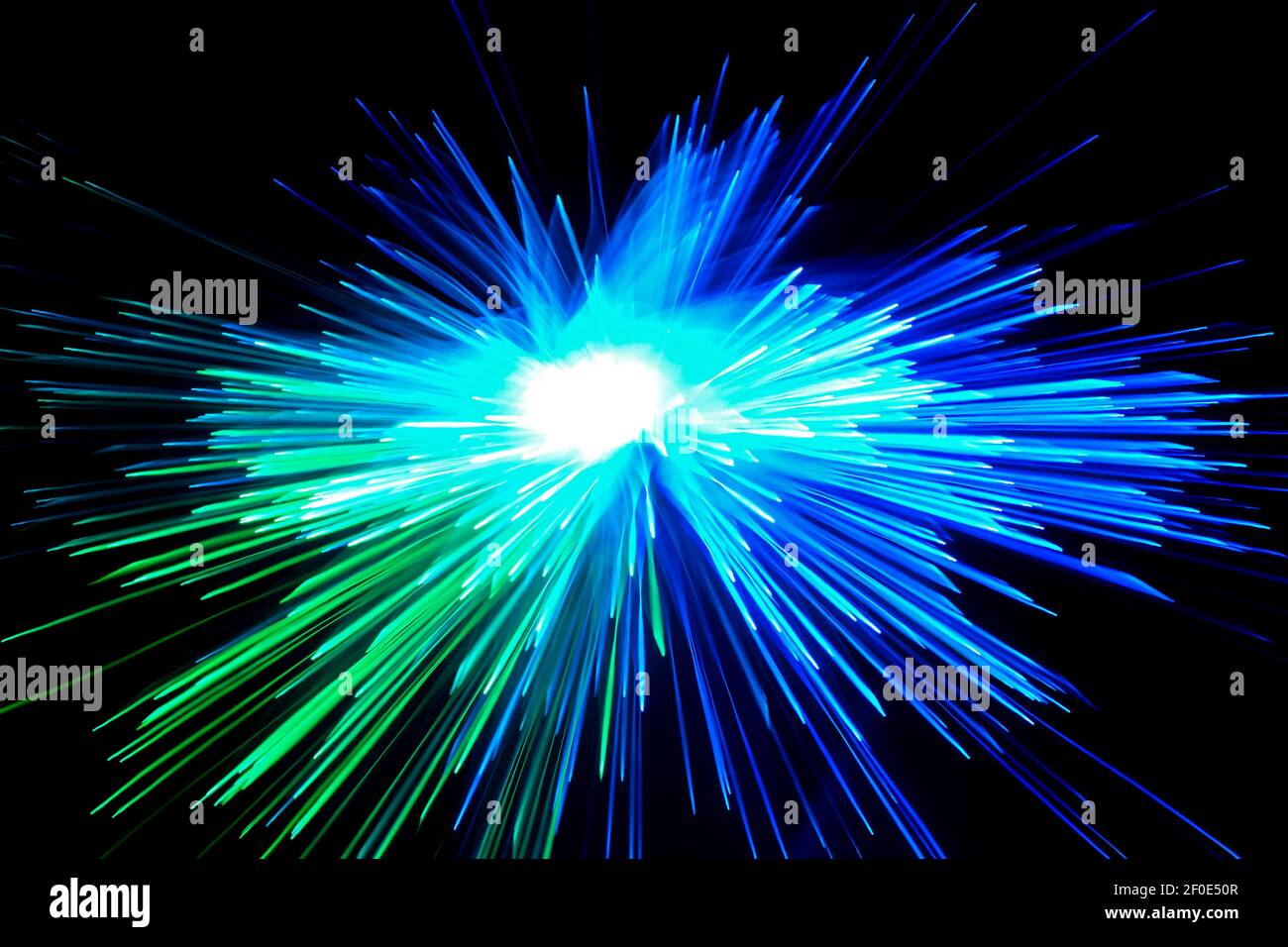 optical fiber light explosion effect, motion blur Stock Photo - Alamy