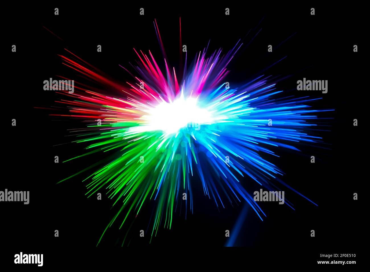 optical fiber light explosion effect, motion blur Stock Photo - Alamy