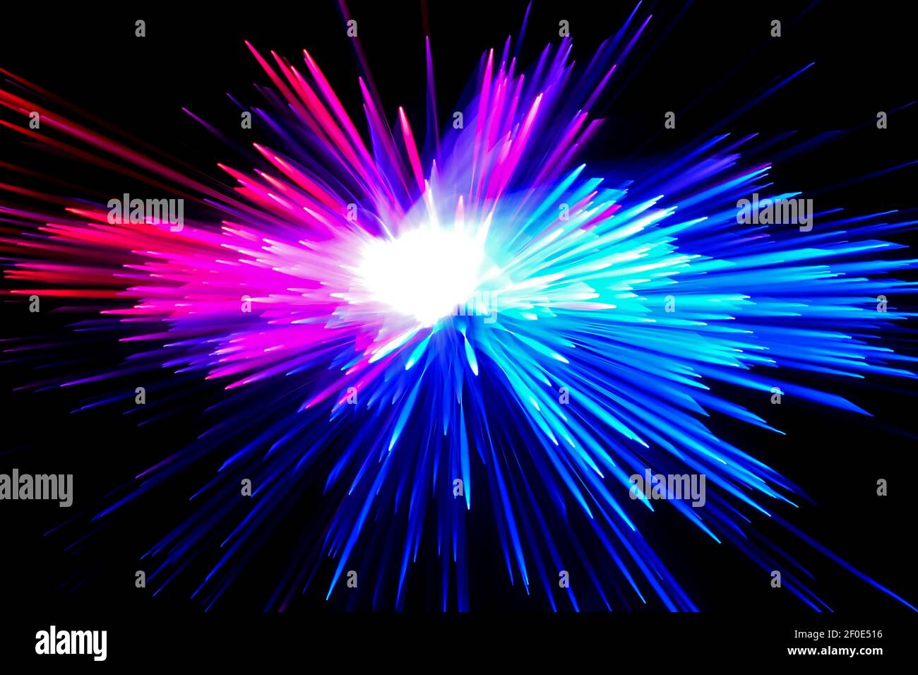 optical fiber light explosion effect, motion blur Stock Photo - Alamy