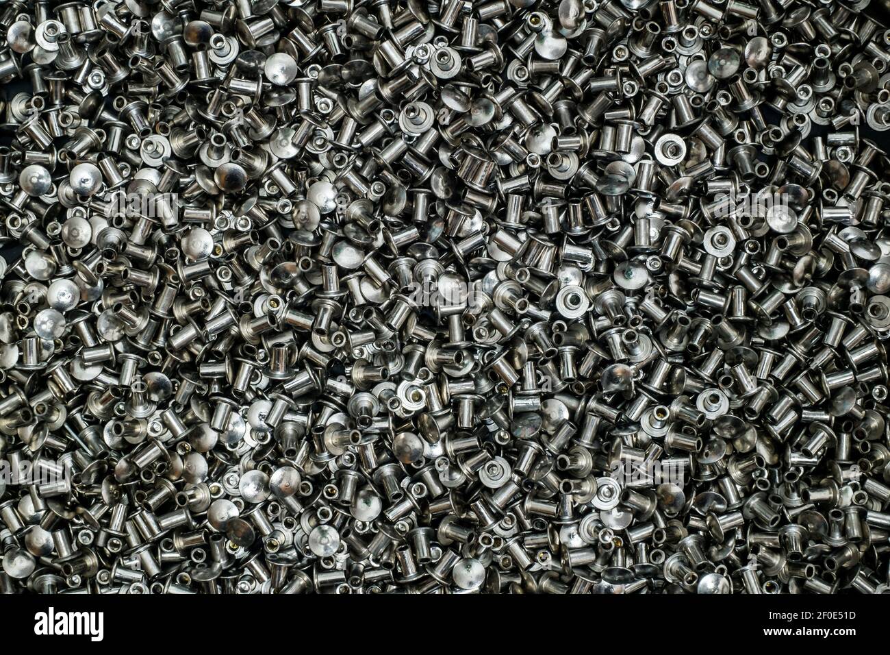 Pile of metal blind rivets Stock Photo - Alamy