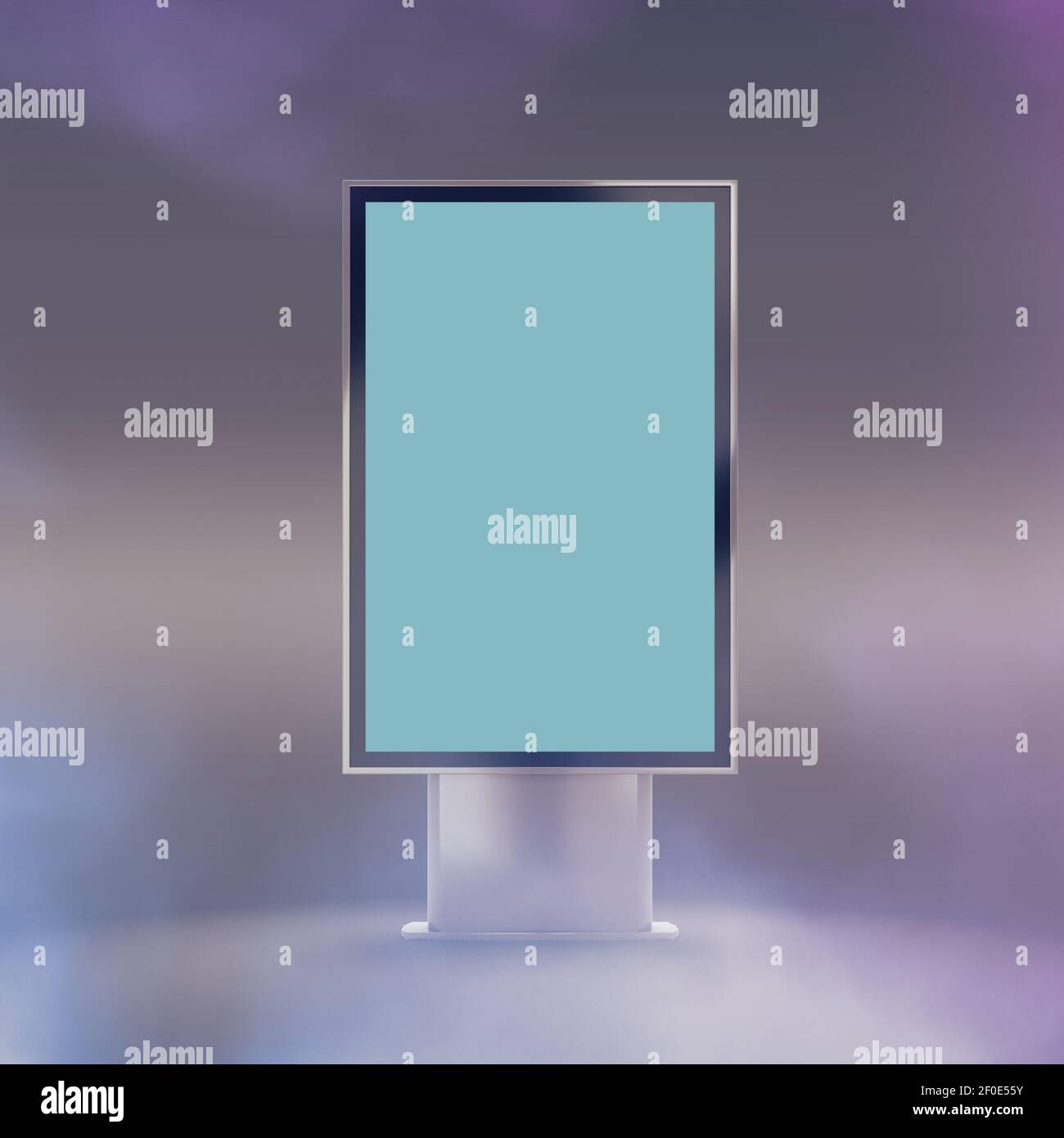 Black vertical mockup monitor on the leg colour background Stock Photo ...