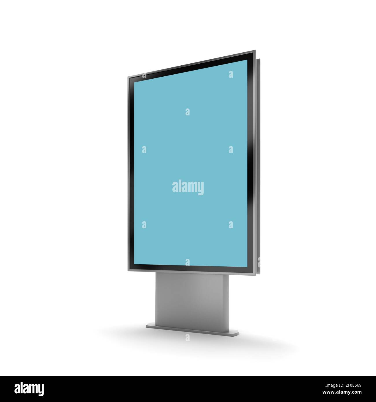 Black vertical turned monitor mockup white background Stock Photo - Alamy