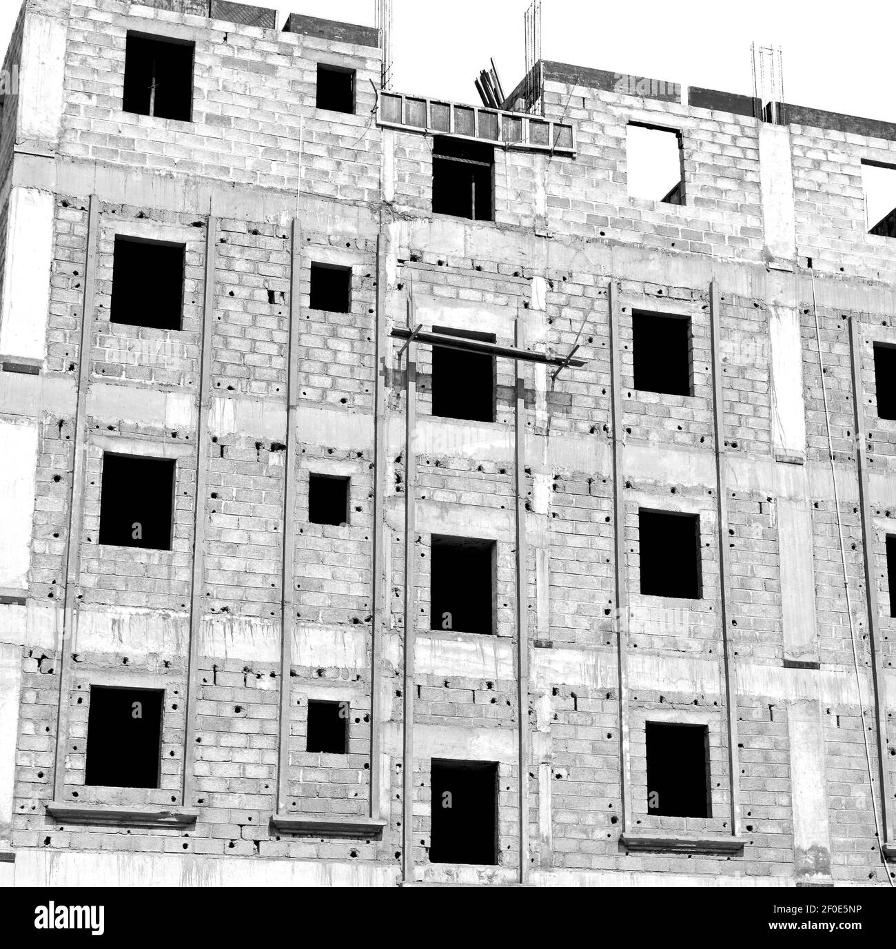 In oman new house brick building Stock Photo - Alamy