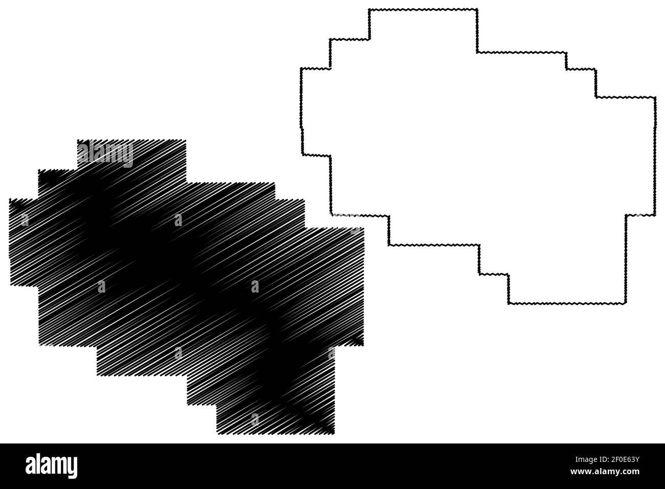 Map of crook hi-res stock photography and images - Alamy