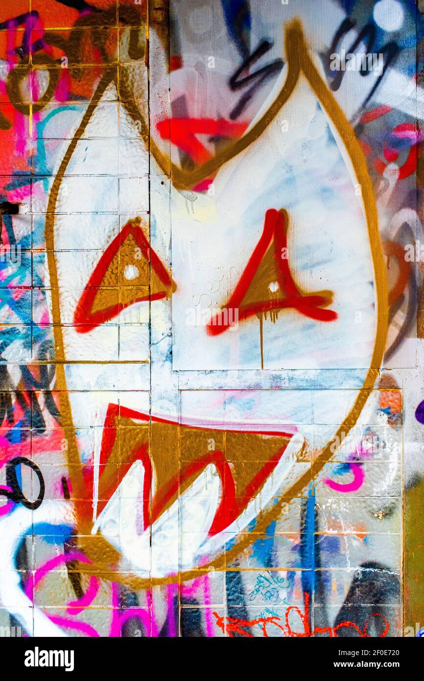 Berlin, Germany. Graffiti & Urban Street Art Mural at the former ...