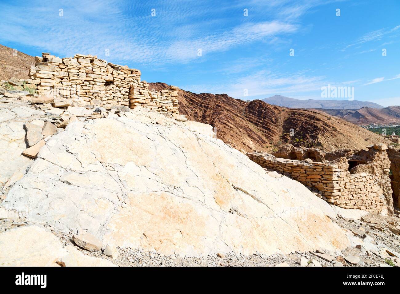 In oman the old arch sky Stock Photo - Alamy
