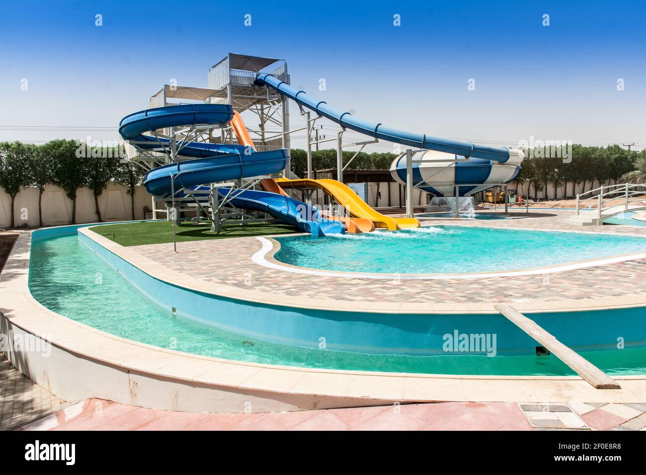 Summer fun pools slides hi-res stock photography and images - Alamy