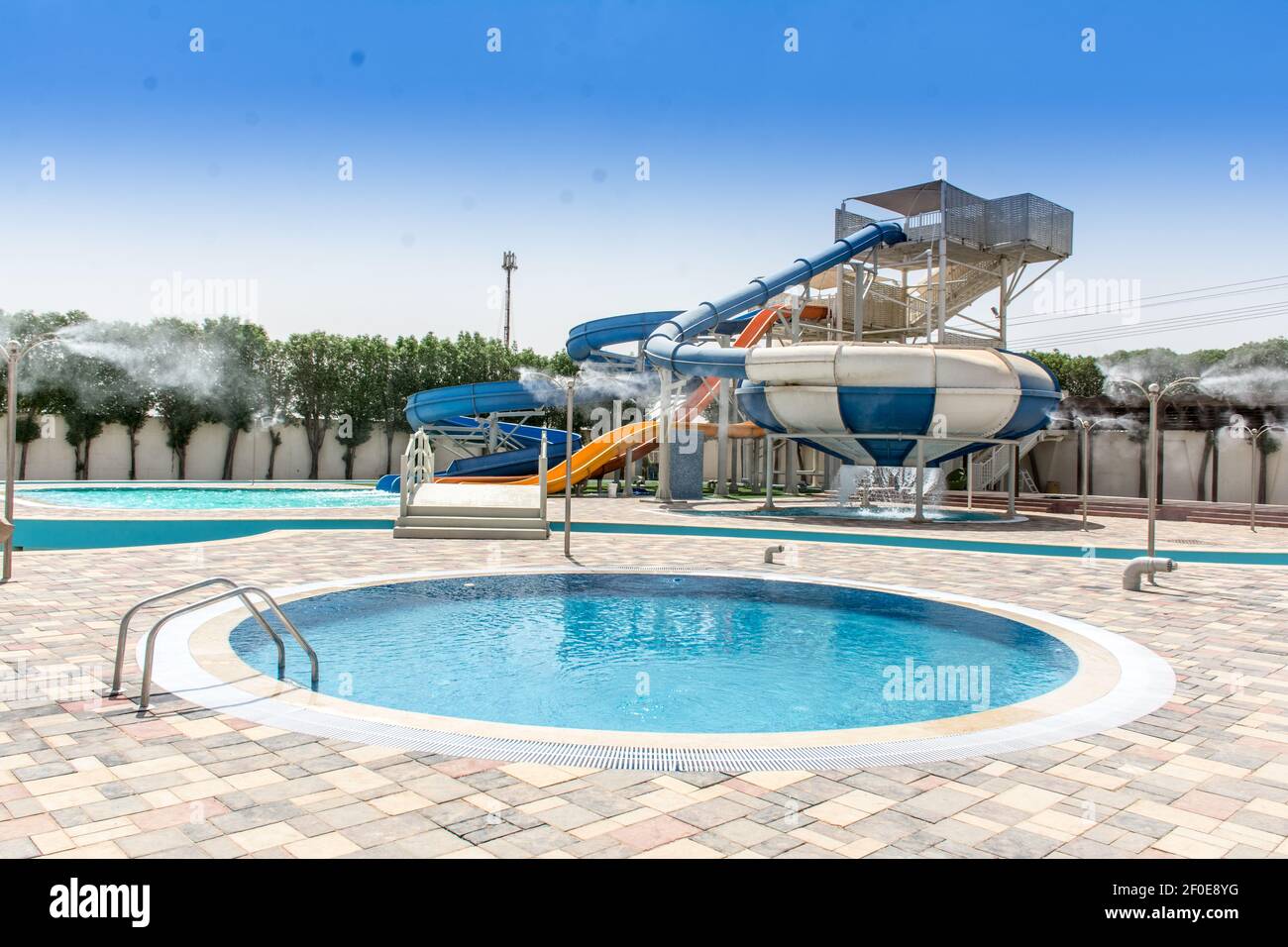 water park, Water slides, rides and slides realistic waterpark pool ...