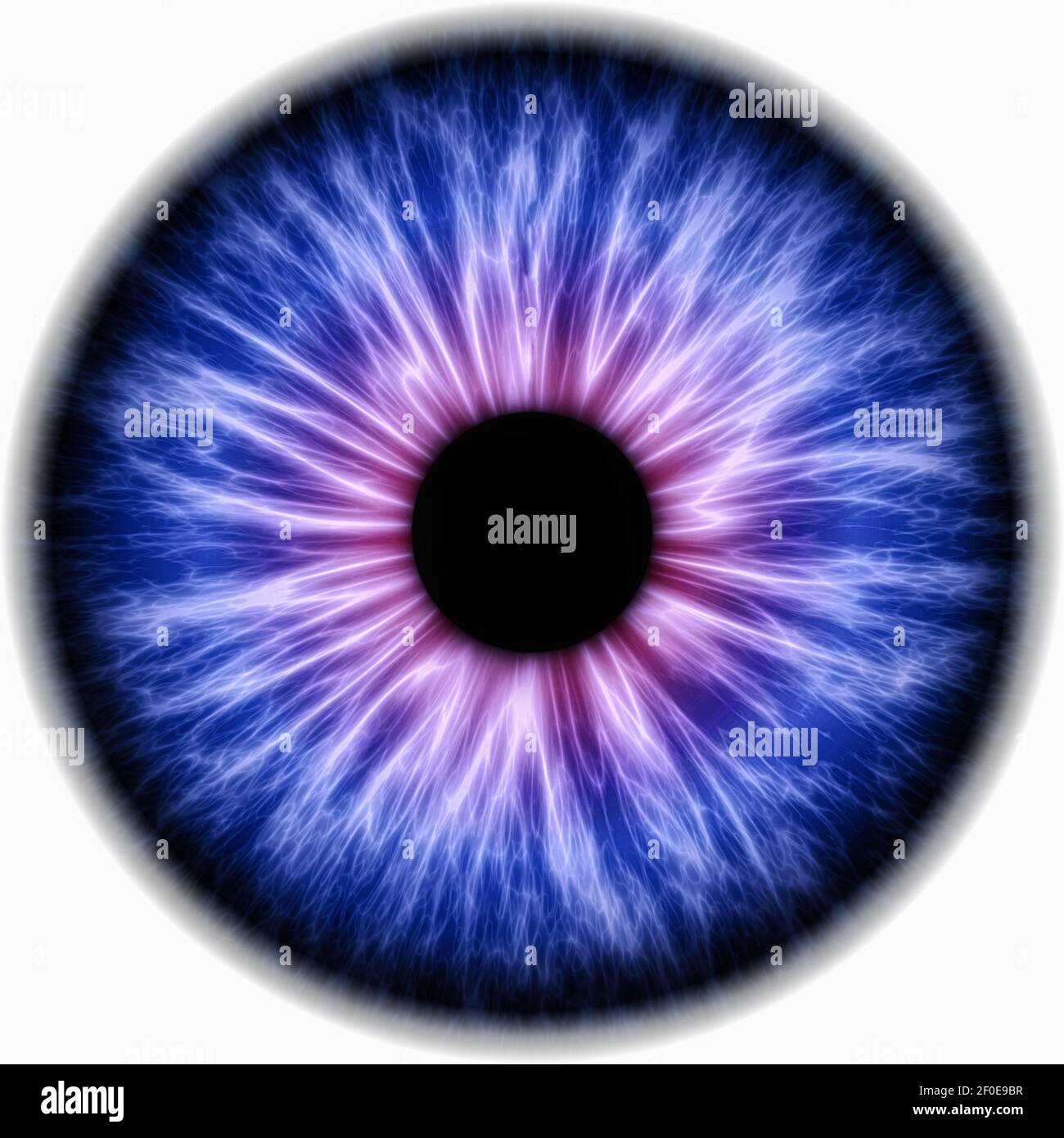 Illustration of a human iris Stock Photo - Alamy