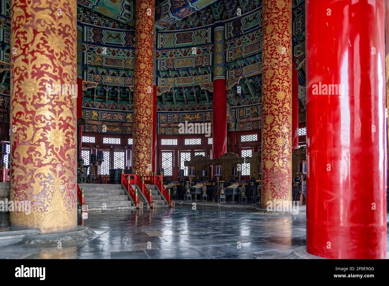 Temple of heaven beijing china interior hi-res stock photography and ...