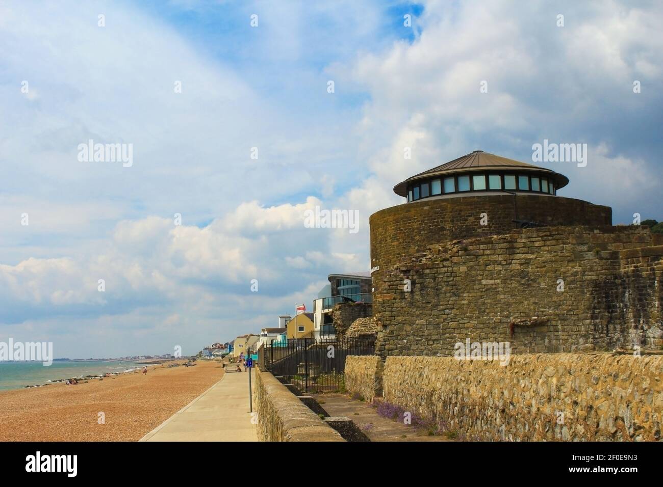 View of Sandgate Castle- an artillery fort originally constructed by ...