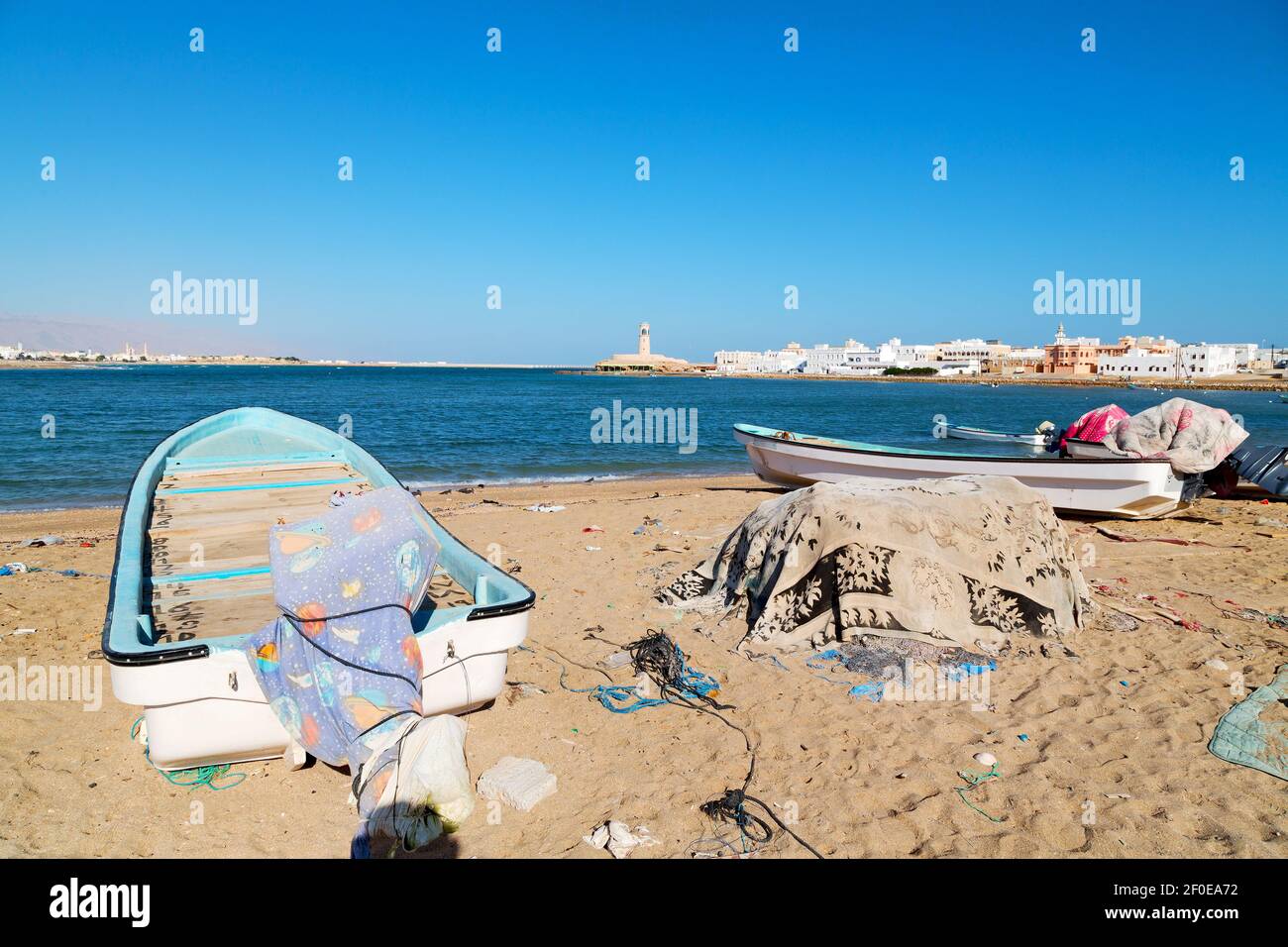In oman arabic sea sandy beach Stock Photo - Alamy