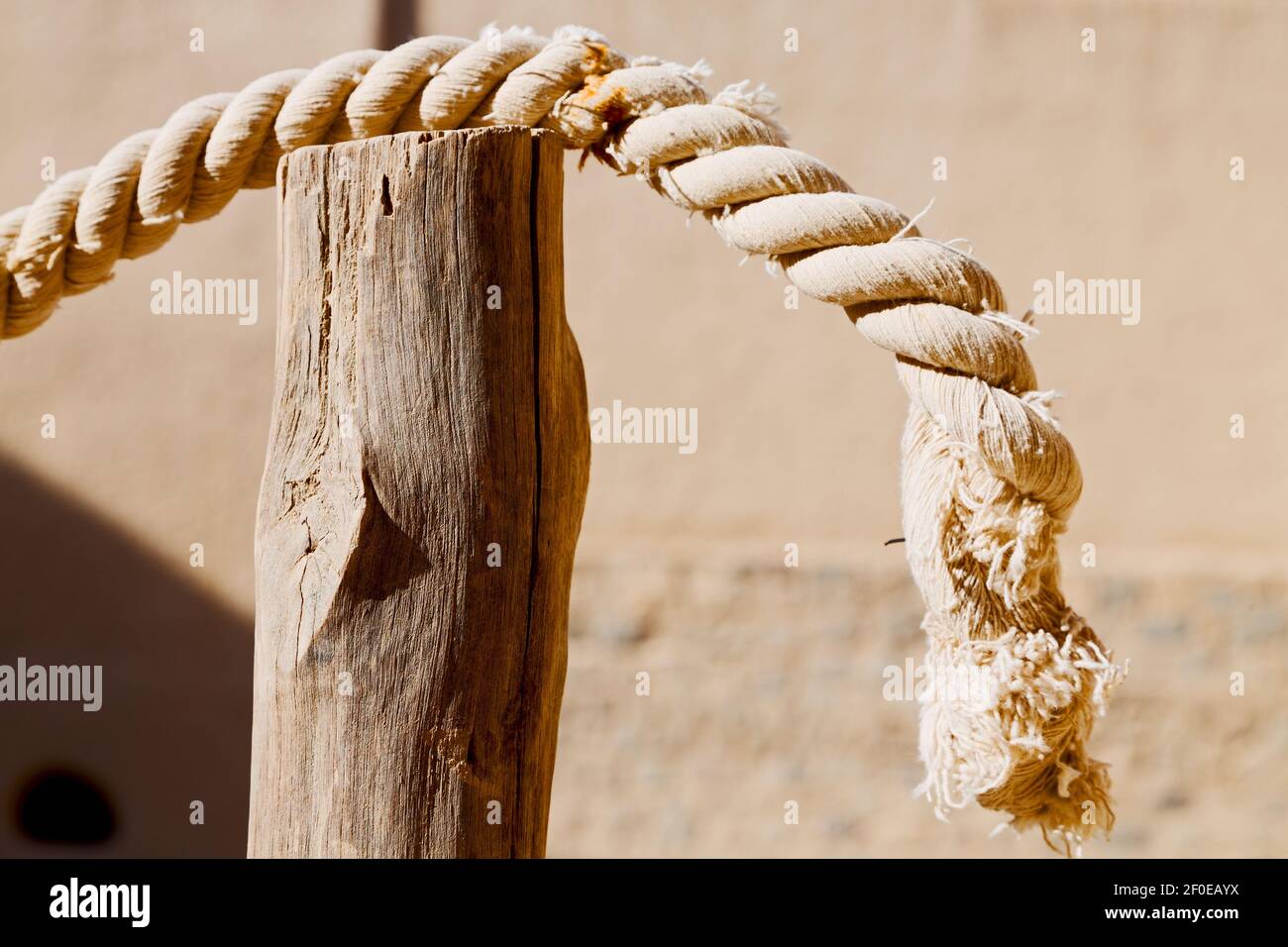 White rope dirty and old Stock Photo - Alamy