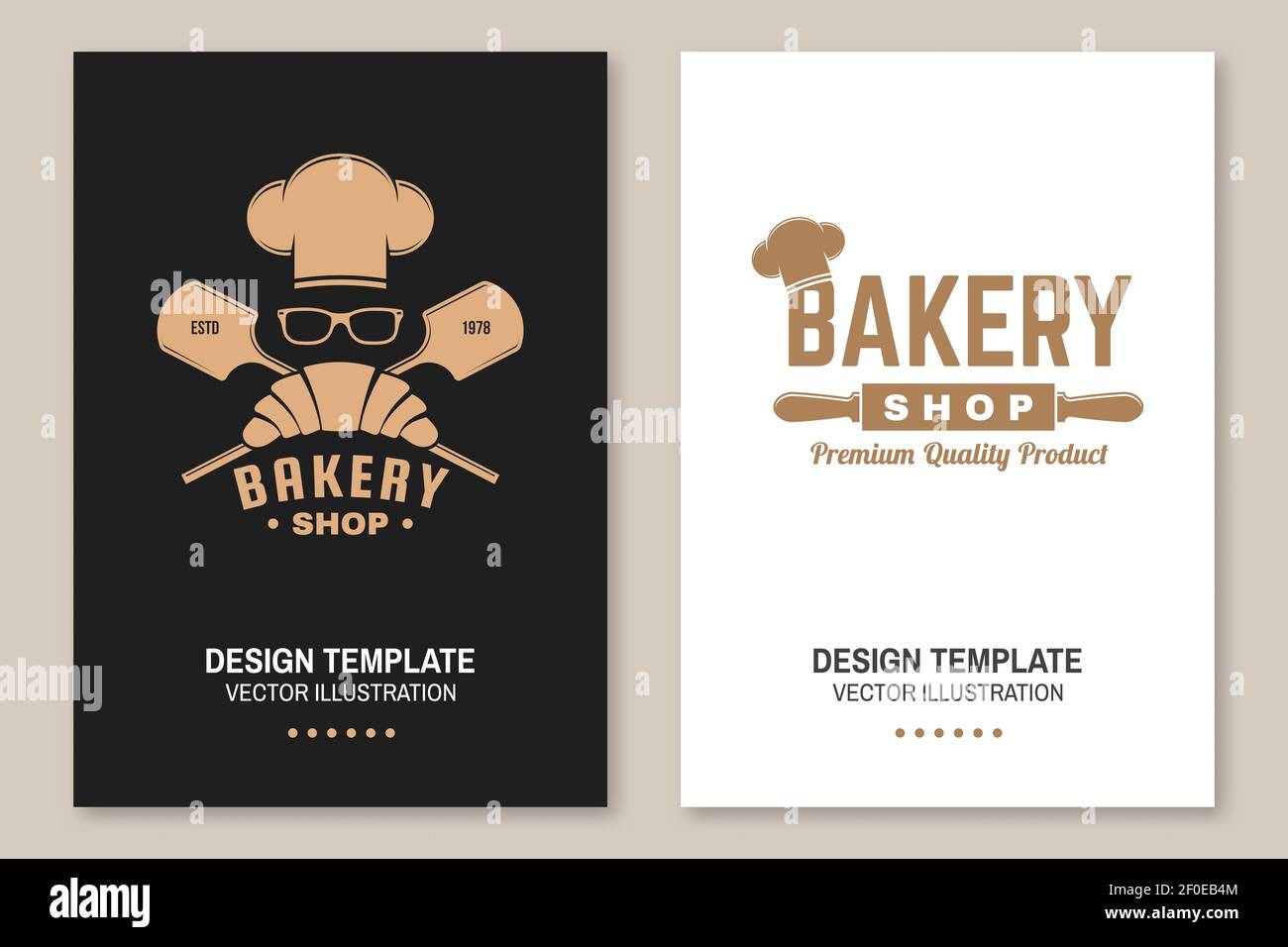 Bakery shop flyer, brochure, banner, poster. Vector. Design with ...