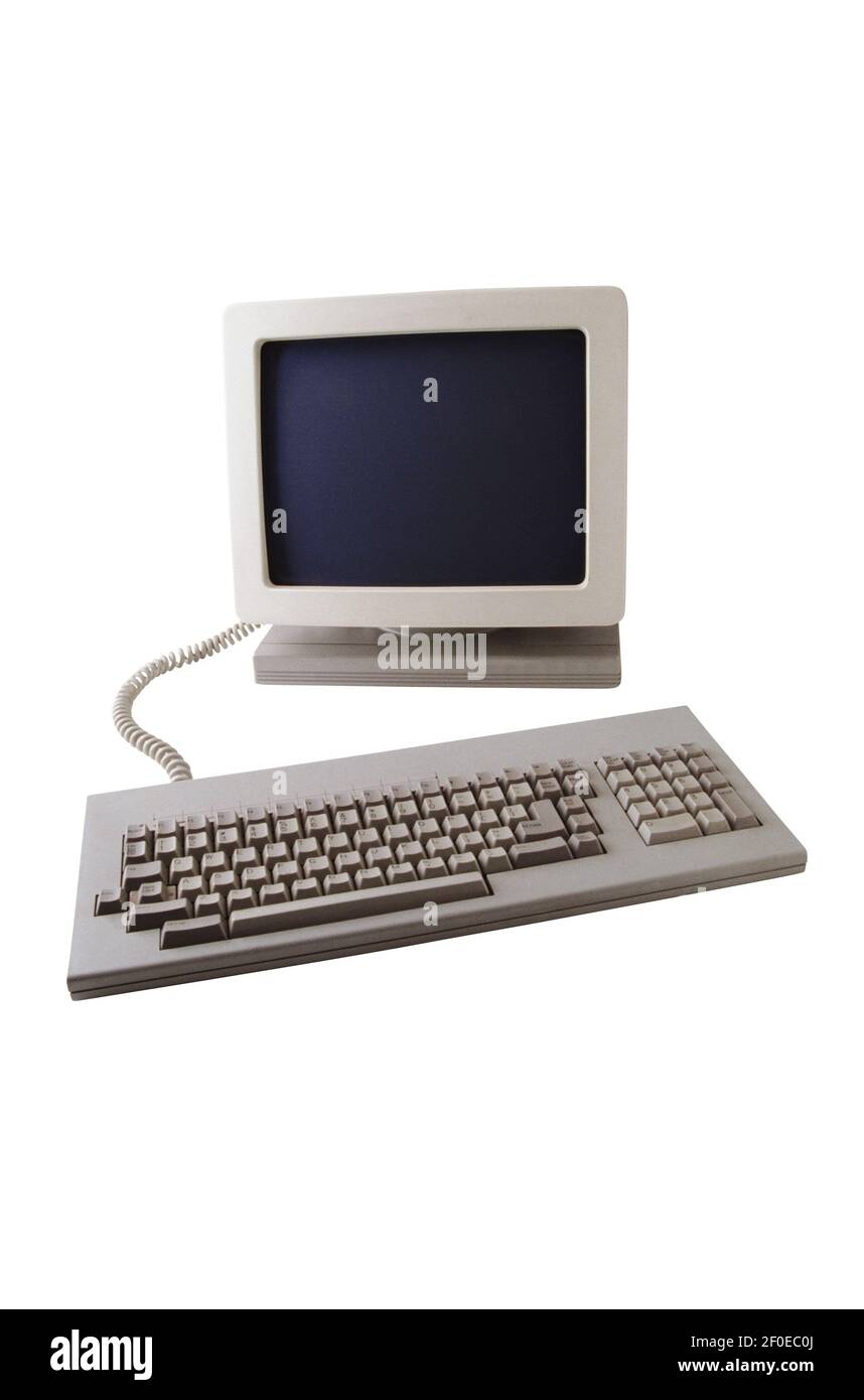isolated old desktop computer Stock Photo - Alamy isolated old desktop computer Stock Photo - Alamy