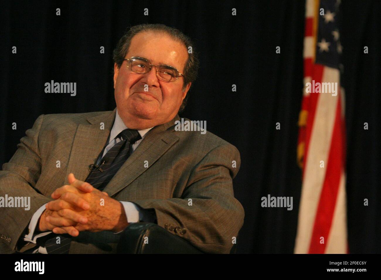 Supreme Court Justice Antonin Scalia in a September 2010 file image at ...