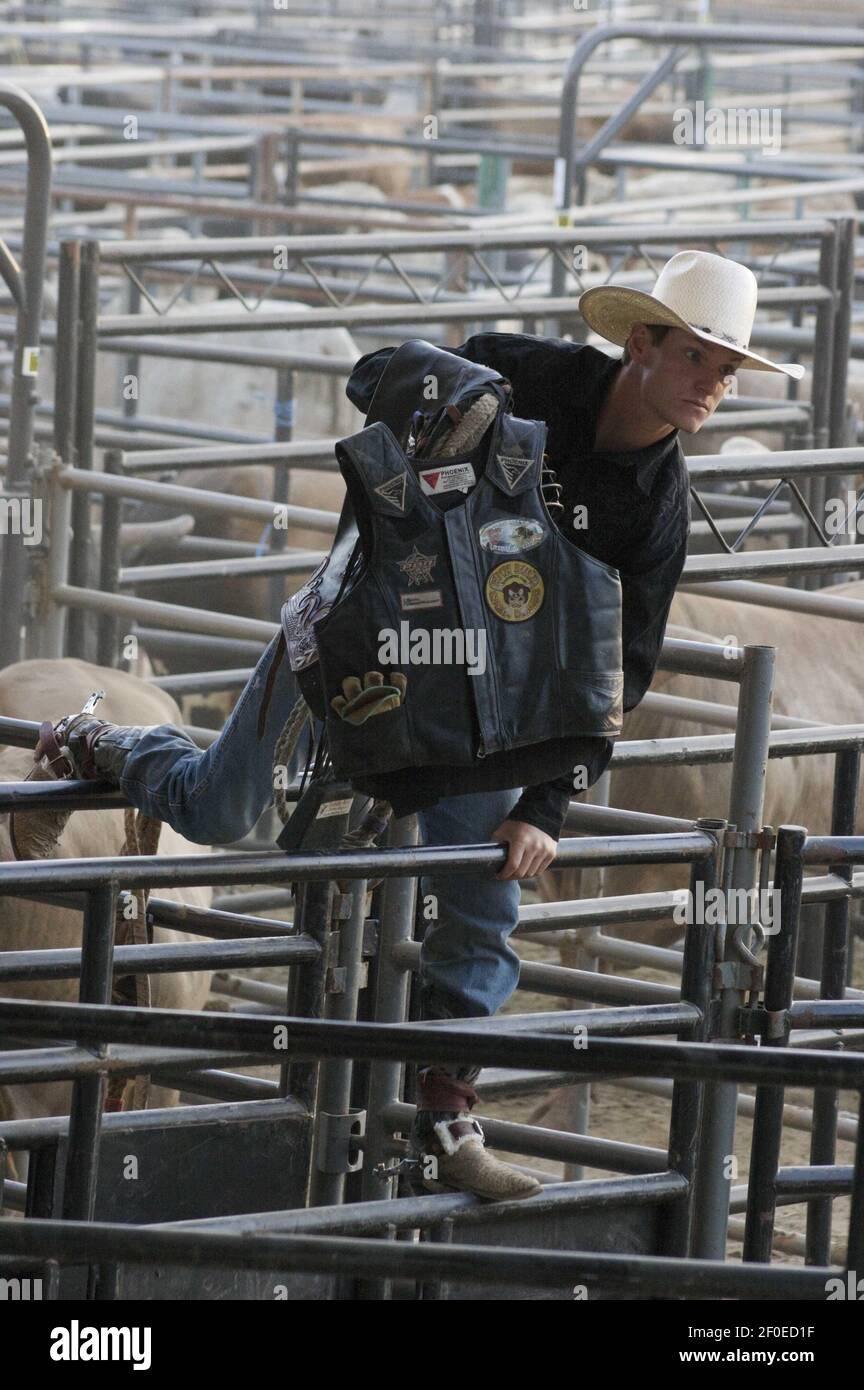 05 August 2010 - Santa Barbara, CA: Bull riders. The 86th Old Spanish ...