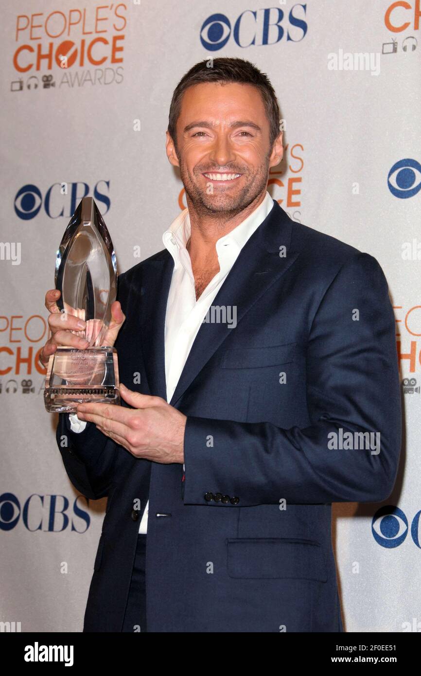 06 January 2010- Los Angeles, California- Actor Hugh Jackman poses ...