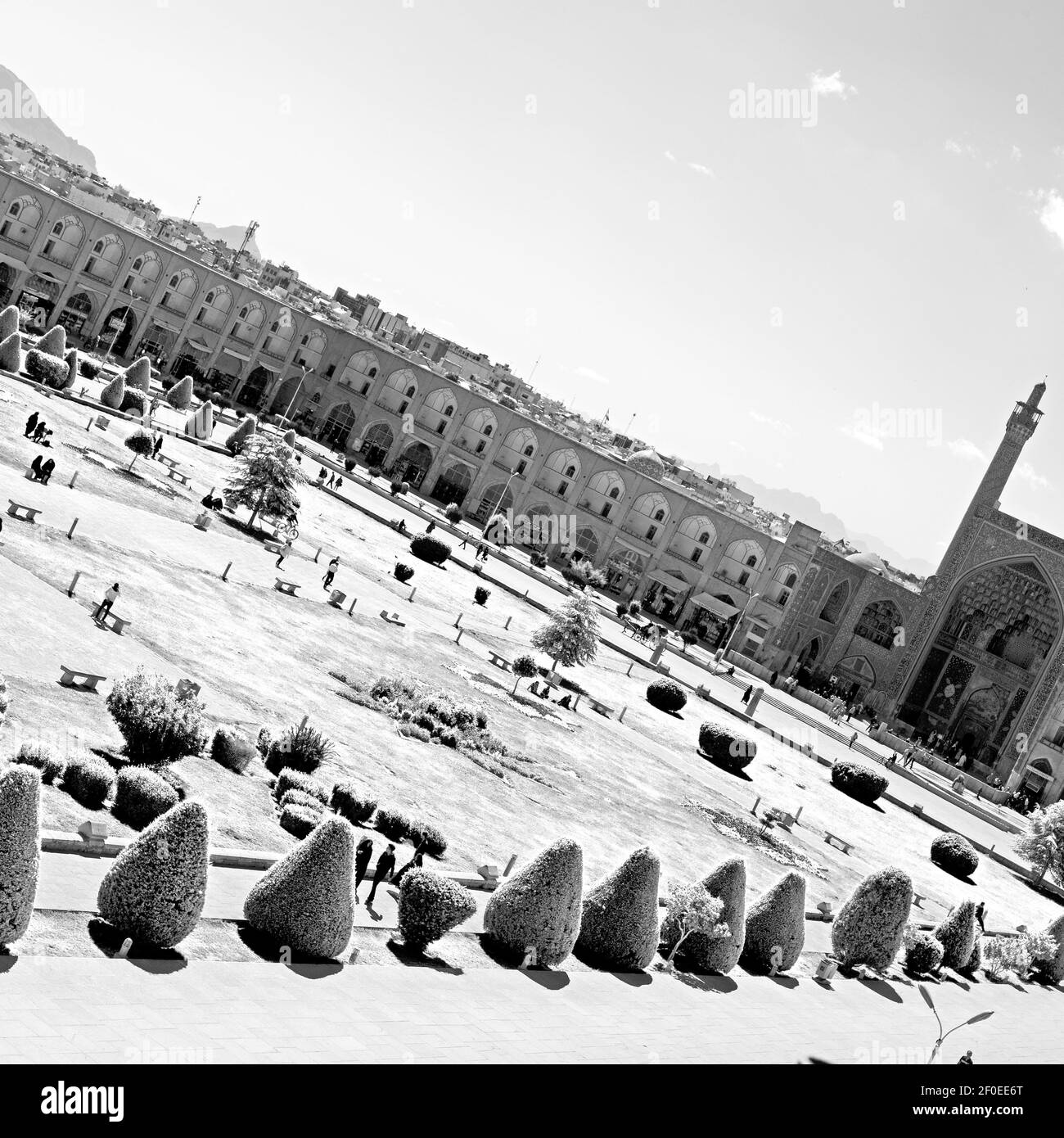 Imam square esfahan Black and White Stock Photos & Images - Alamy