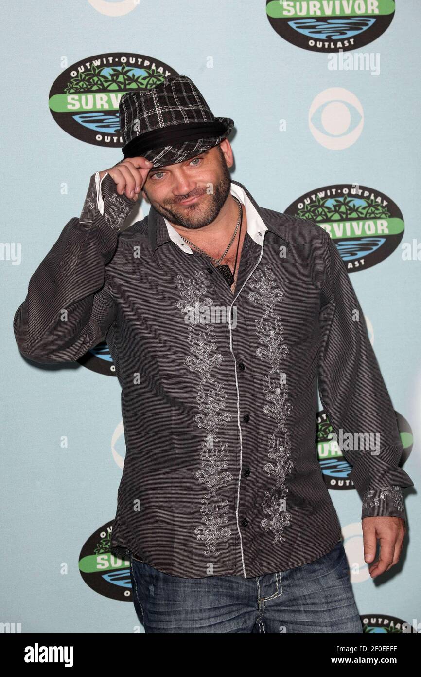 09 January 2010- Hollywood, California- Russell Hantz arrives at the ...
