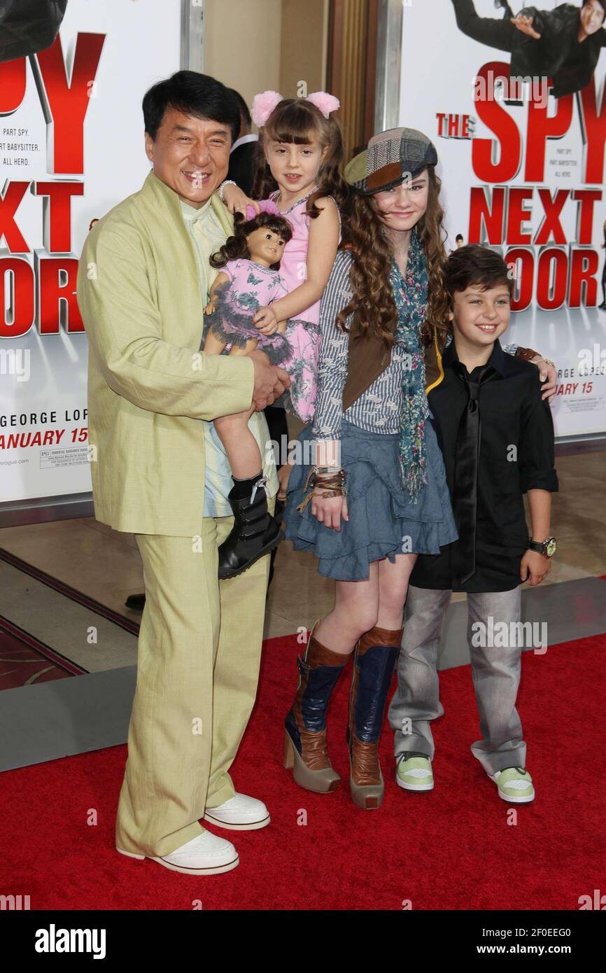 09 January 2010- Hollywood, California- From left, actors Jackie Chan ...