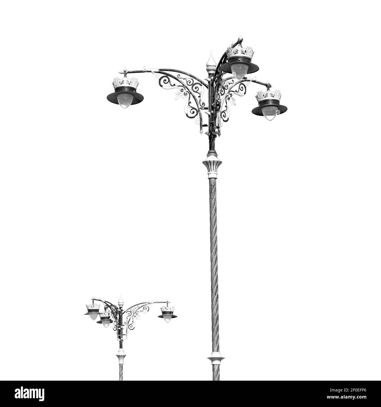 Street lighting in old Cut Out Stock Images & Pictures - Alamy