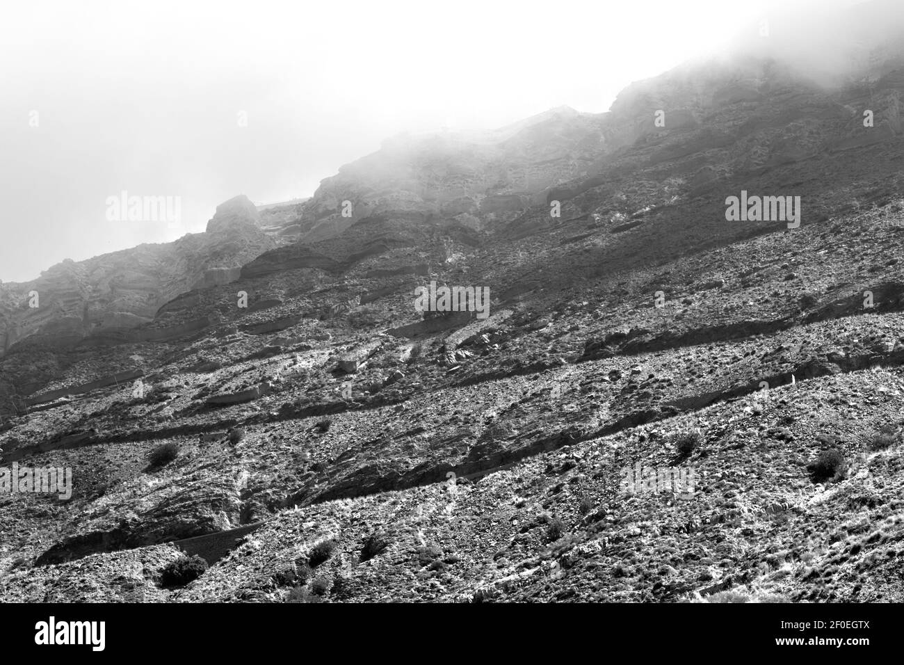 Rock alone in the sky fog Stock Photo - Alamy