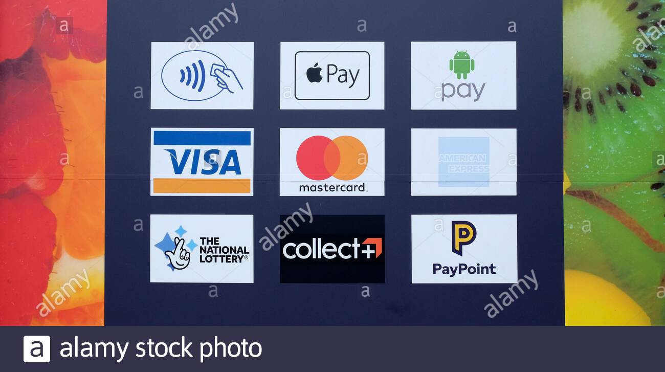 Credit card logos hi-res stock photography and images - Alamy