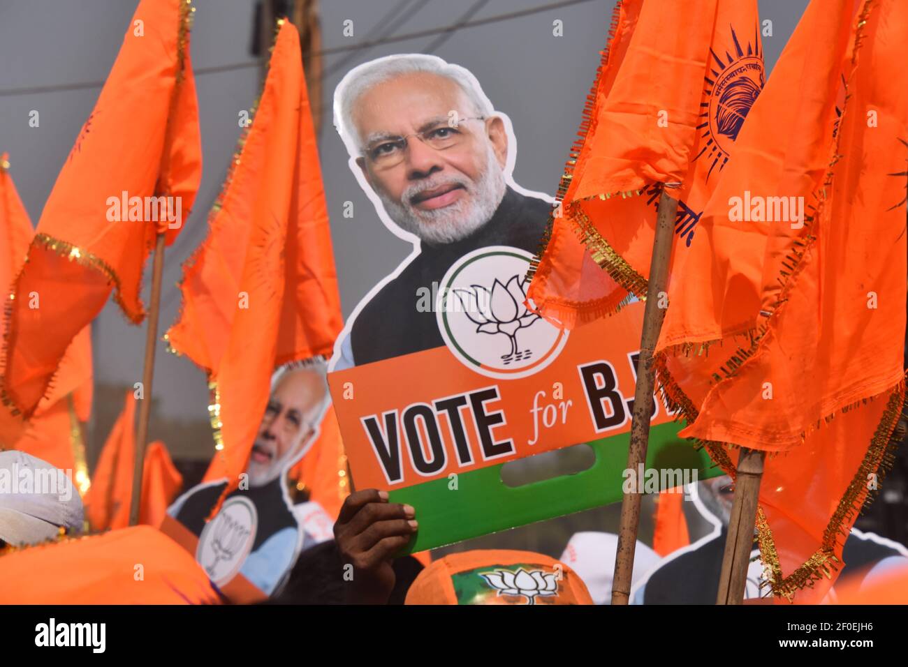 Kolkata, India. 07th Mar, 2021. Public meeting of the Bharatiya Janata ...