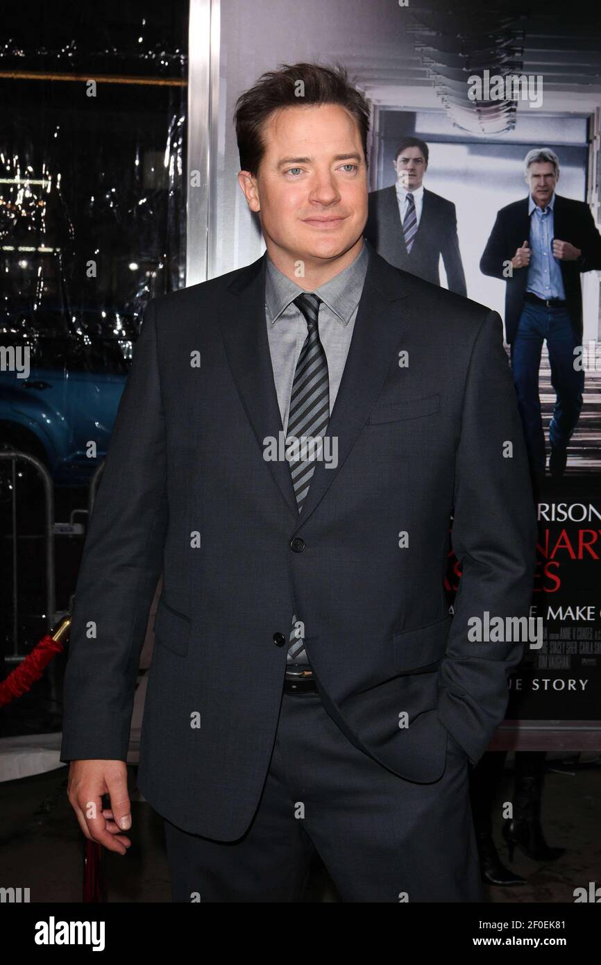 19 January 2010- Hollywood, California- Actor Brendan Fraser arrives at ...