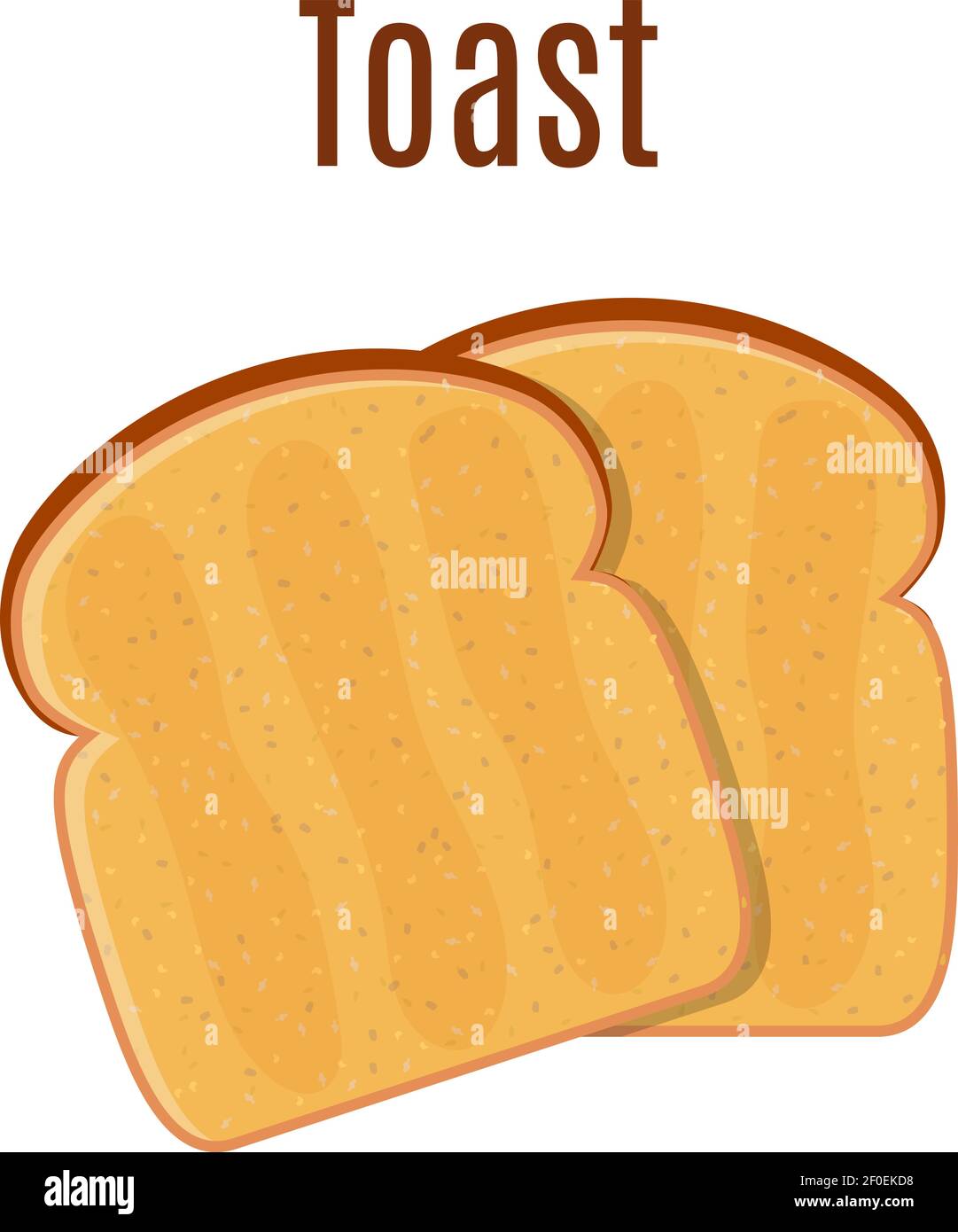 Crispy fried bread Stock Vector Images - Alamy