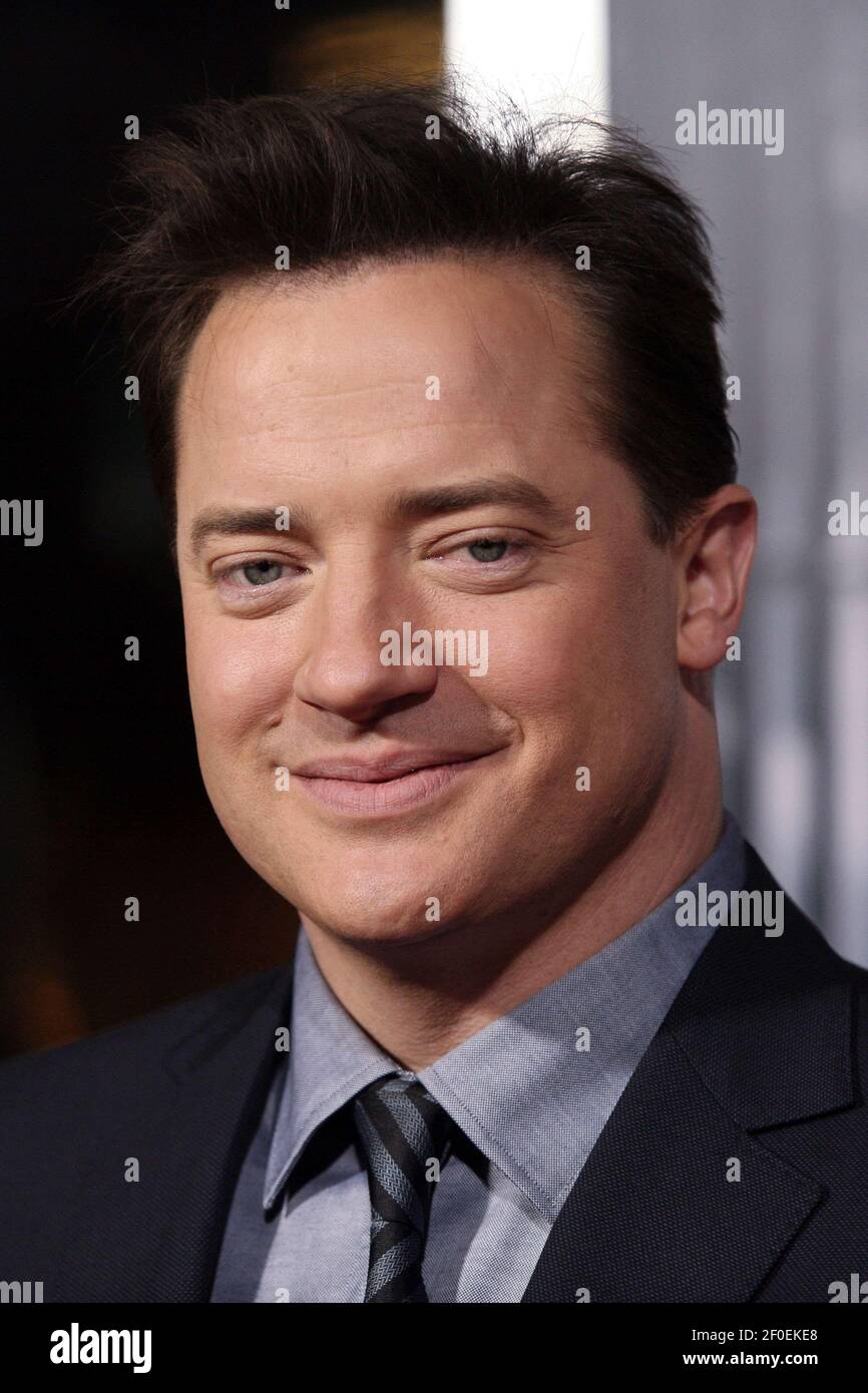 19 January 2010- Hollywood, California- Actor Brendan Fraser arrives at ...