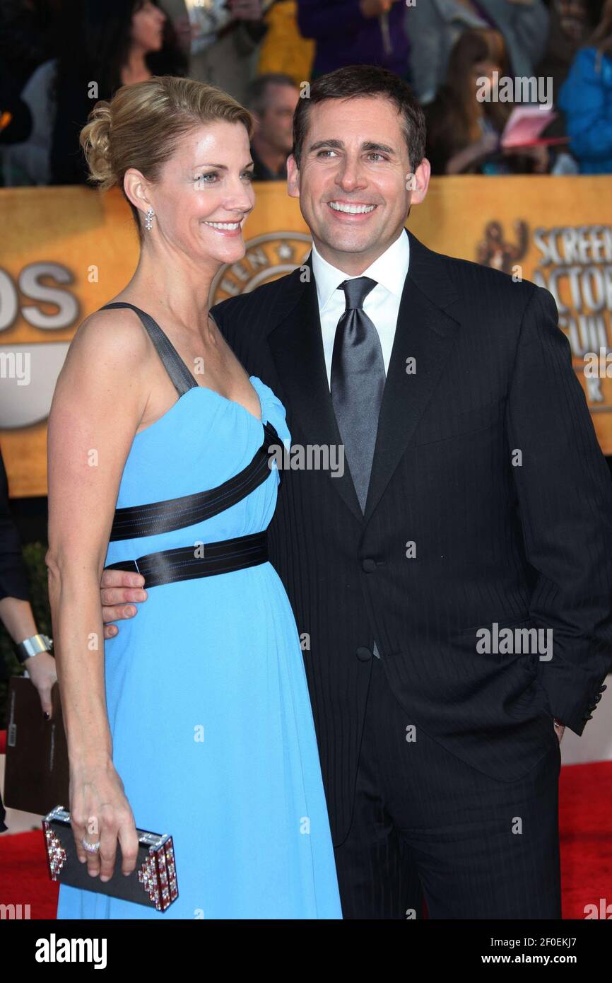 23 January 2010- Los Angeles, California- Nancy Walls and Steve Carell ...