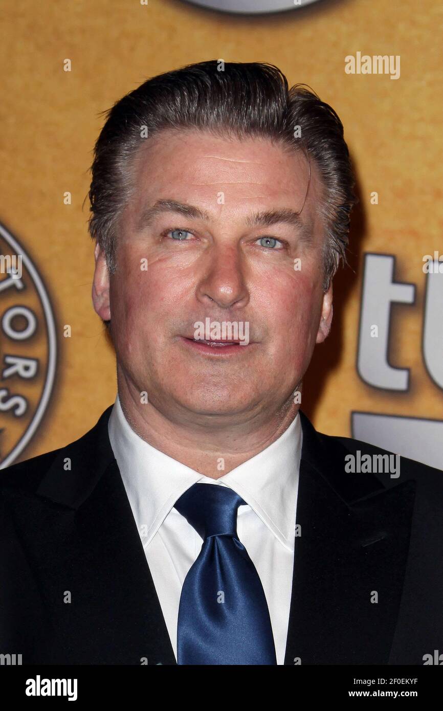 23 January 2010- Los Angeles, California- Alec Baldwin poses backstage ...