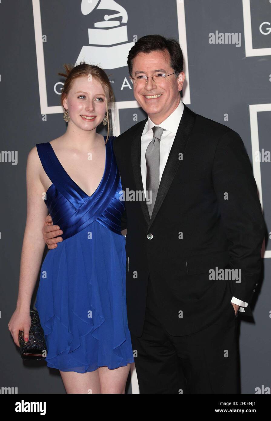 Stephen Colbert and his daughter Madeline (Left) - 31 January 2010 ...