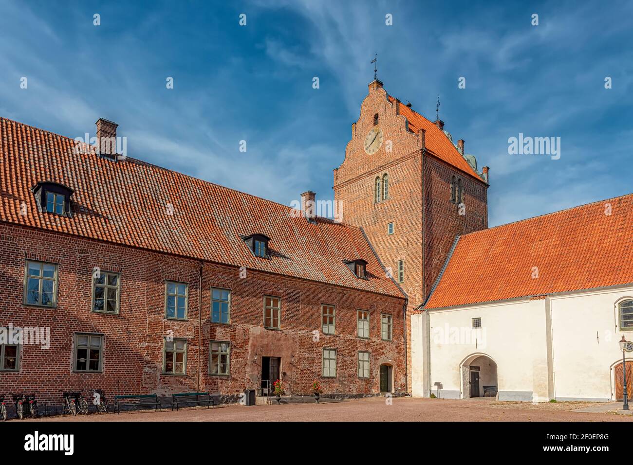 Backaskog castle in southern Sweden, was originally a monastery built ...
