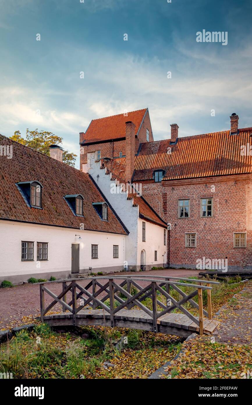 Backaskog castle in southern Sweden, was originally a monastery built ...