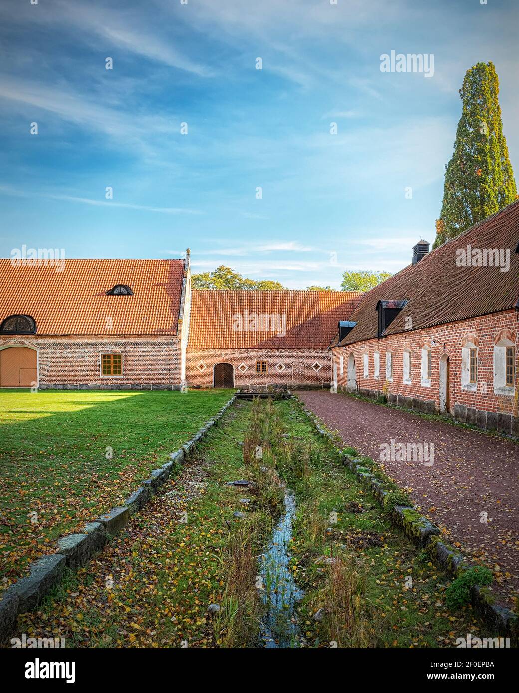 Backaskog castle in southern Sweden, was originally a monastery built ...