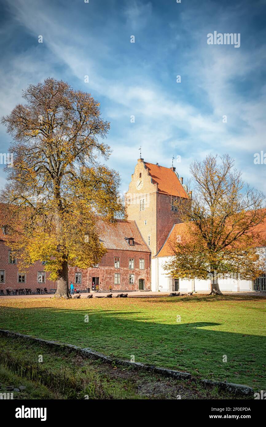Backaskog castle in southern Sweden, was originally a monastery built ...