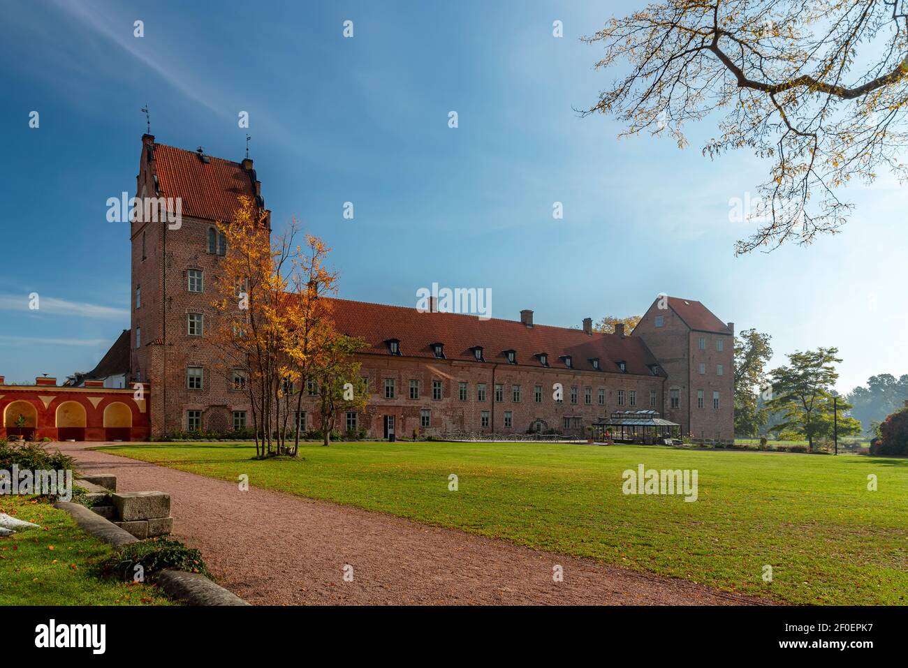 Backaskog castle in southern Sweden, was originally a monastery built ...