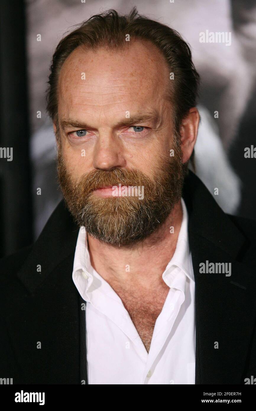 09 February 2010- Hollywood, California- Hugo Weaving arrives to the ...
