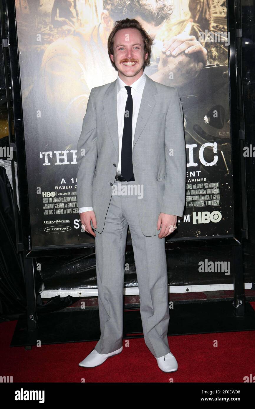 24 February 2010- Hollywood, California- Actor Tom Budge arrives at the ...