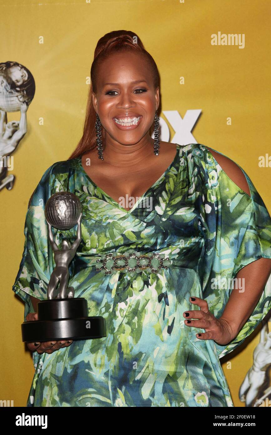 26 February 2010- Los Angeles, California- Erica Campbell poses ...