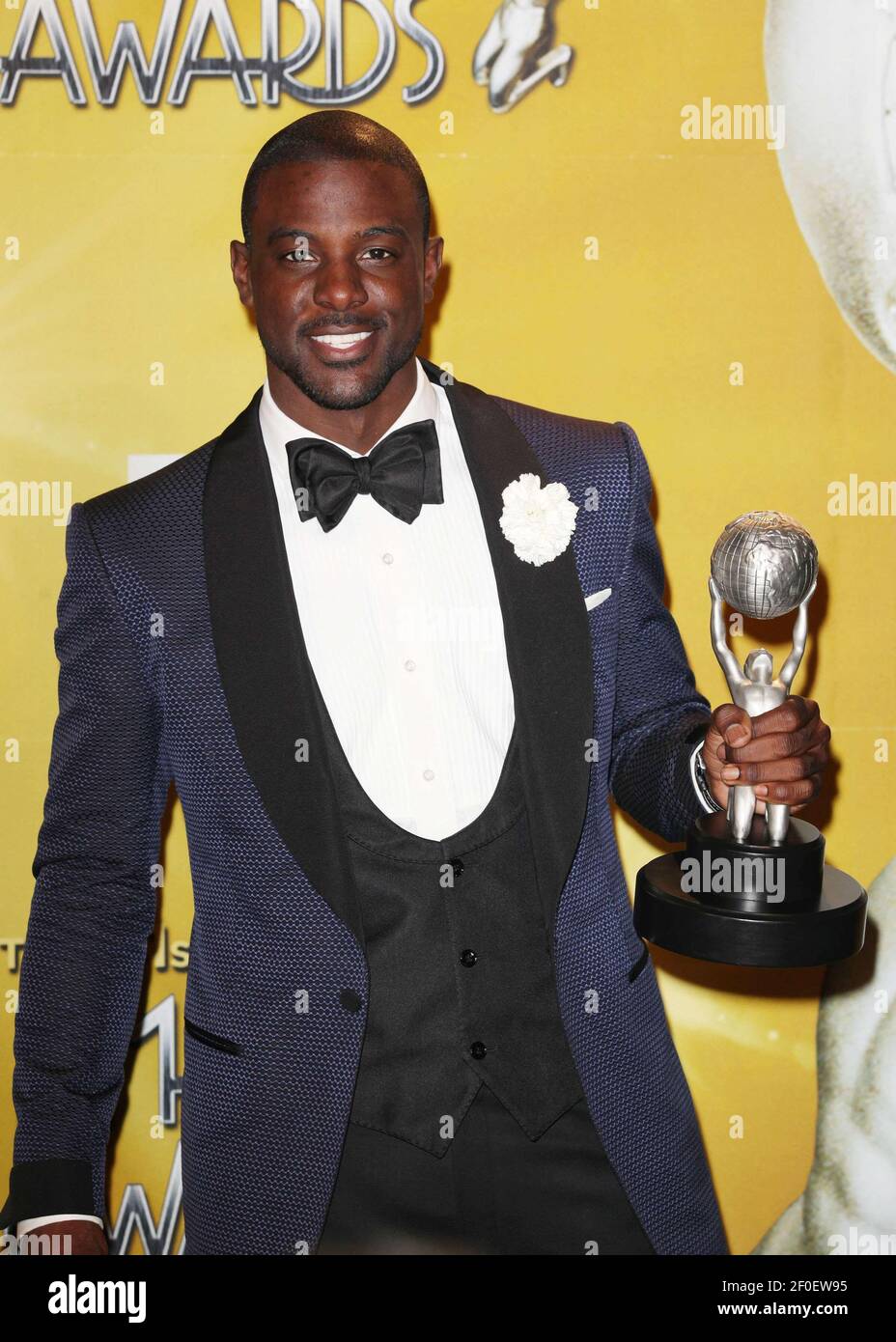 26 February 2010- Los Angeles, California- Lance Gross poses backstage ...